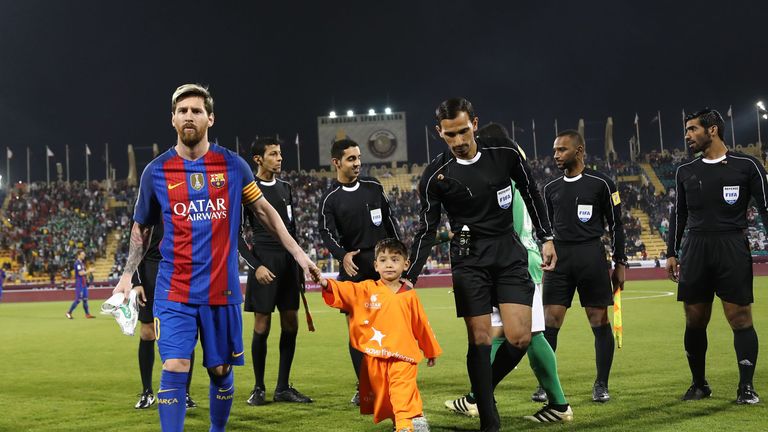 Murtaza Ahmadi Meets His Idol Messi In Doha Murtaza Ahmadi Meets His Idol Messi In Doha
