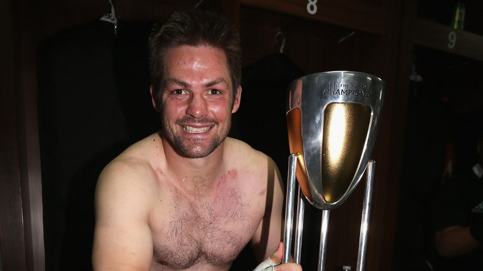 Richie McCaw reacts to the All Blacks' record-breaking win in Argentina ...