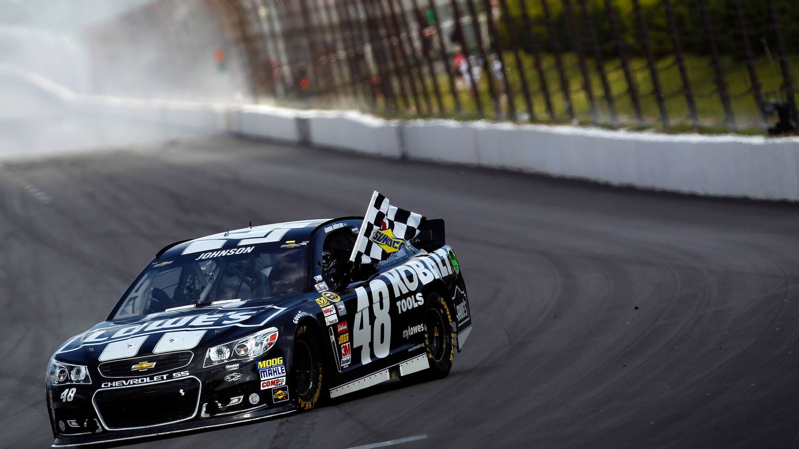 NASCAR: Jimmie Johnson claims victory at Party in the Poconos 400 ...
