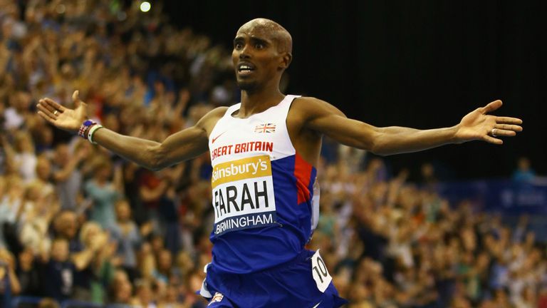 Mo Farah to race in 1,500 metres at Birmingham Grand Prix | Athletics ...