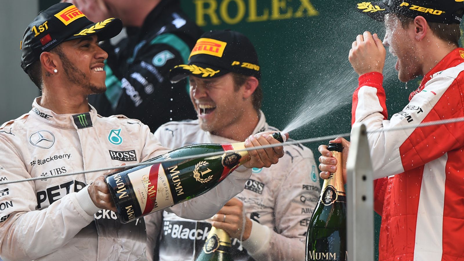 Chinese GP: Lewis Hamilton wins again ahead of Rosberg and Vettel | F1 News
