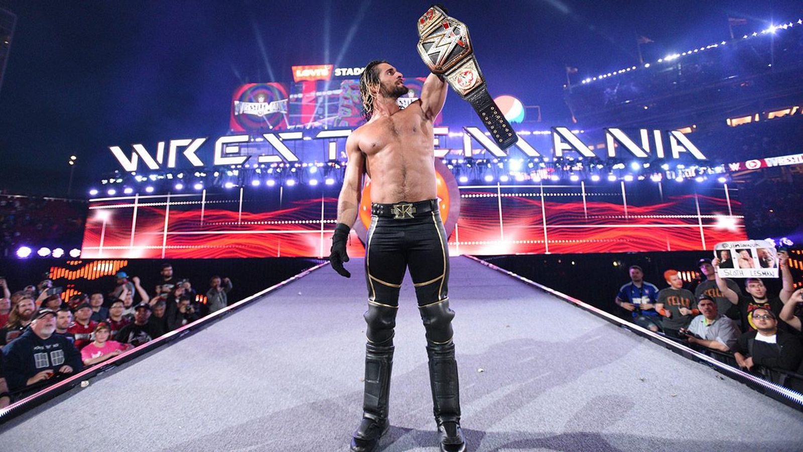 Seth Rollins tells us about WrestleMania - and Floyd Mayweather v Big ...