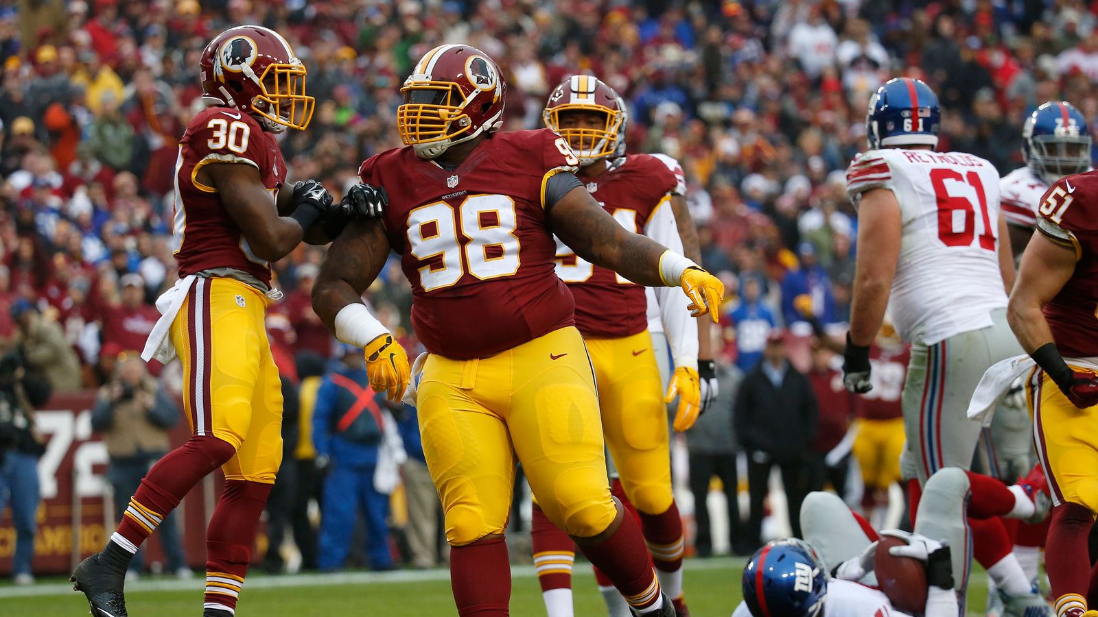 Washington Redskins hold off late New York Giants rally for 20-14 win ...