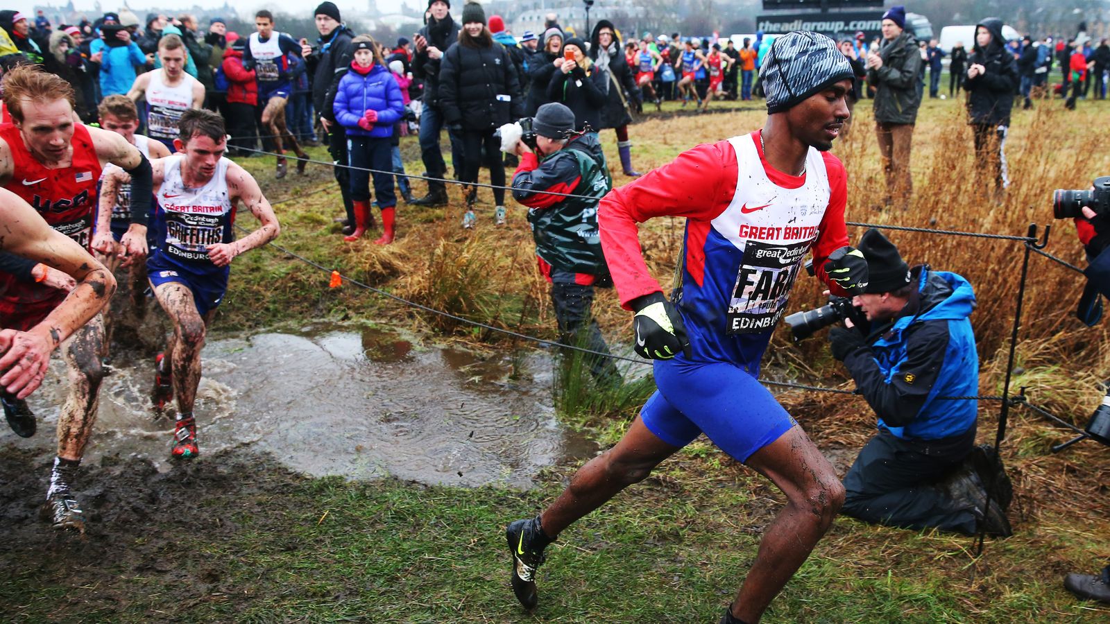 Mo Farah beaten in Great Edinburgh Cross Country | Athletics News | Sky ...
