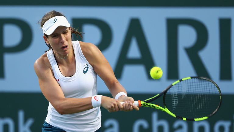 Johanna Konta out as Serena Williams marches on at Indian Wells ...