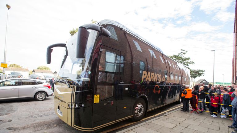 Rangers assist police with enquiries after team bus is vandalised ...