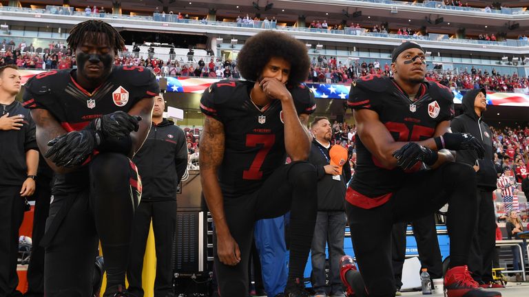 Colin Kaepernick to continue protest as 49ers starter | NFL News | Sky ...