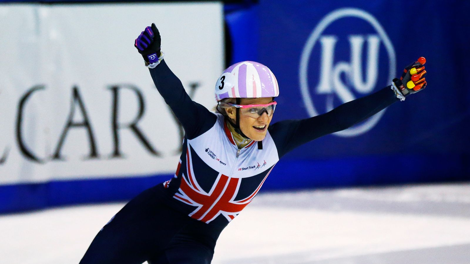 Sky Scholar Elise Christie sets early World Cup pace with Calgary ...