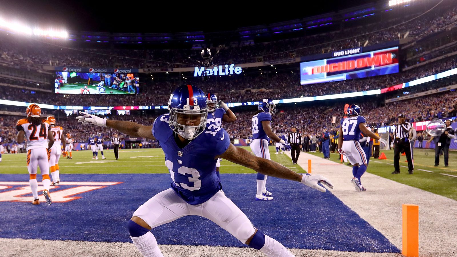 Odell Beckham Jr performs 'Thriller' dance in New York Giants win | NFL ...