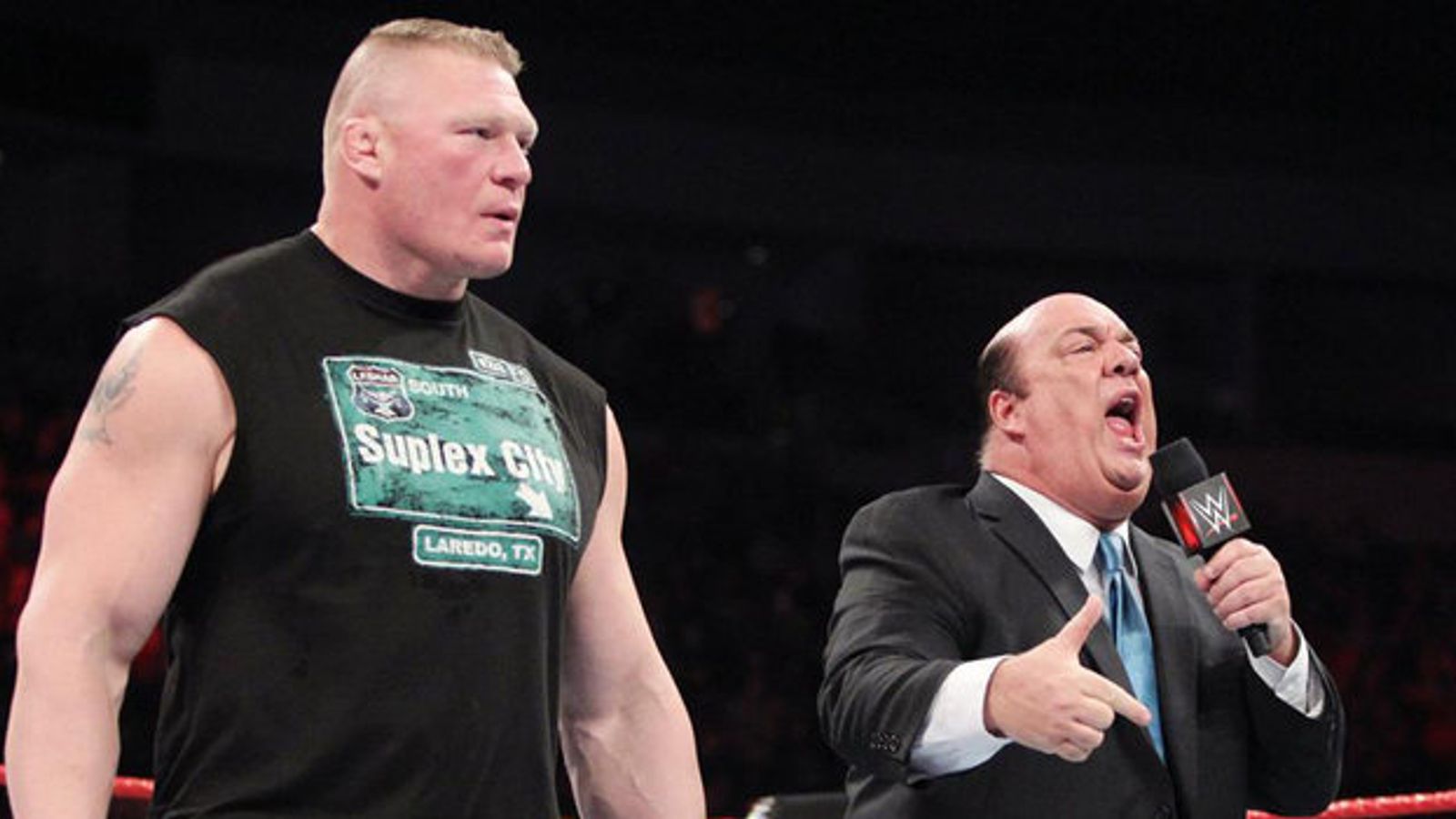 WWE: Paul Heyman proposes Brock Lesnar v Goldberg at WrestleMania | WWE ...