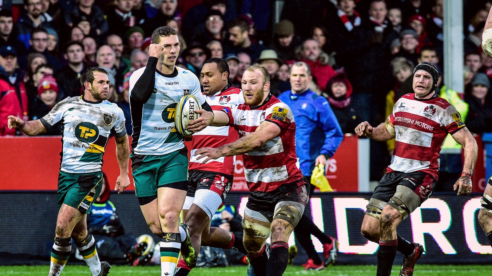 Gloucester 12-13 Northampton: Saints silence Kingsholm | Rugby Union ...