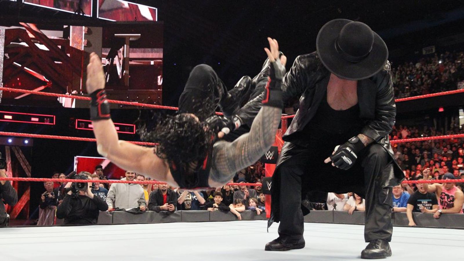 WWE: The Undertaker and Randy Orton hit big moves in slow-motion! | WWE ...