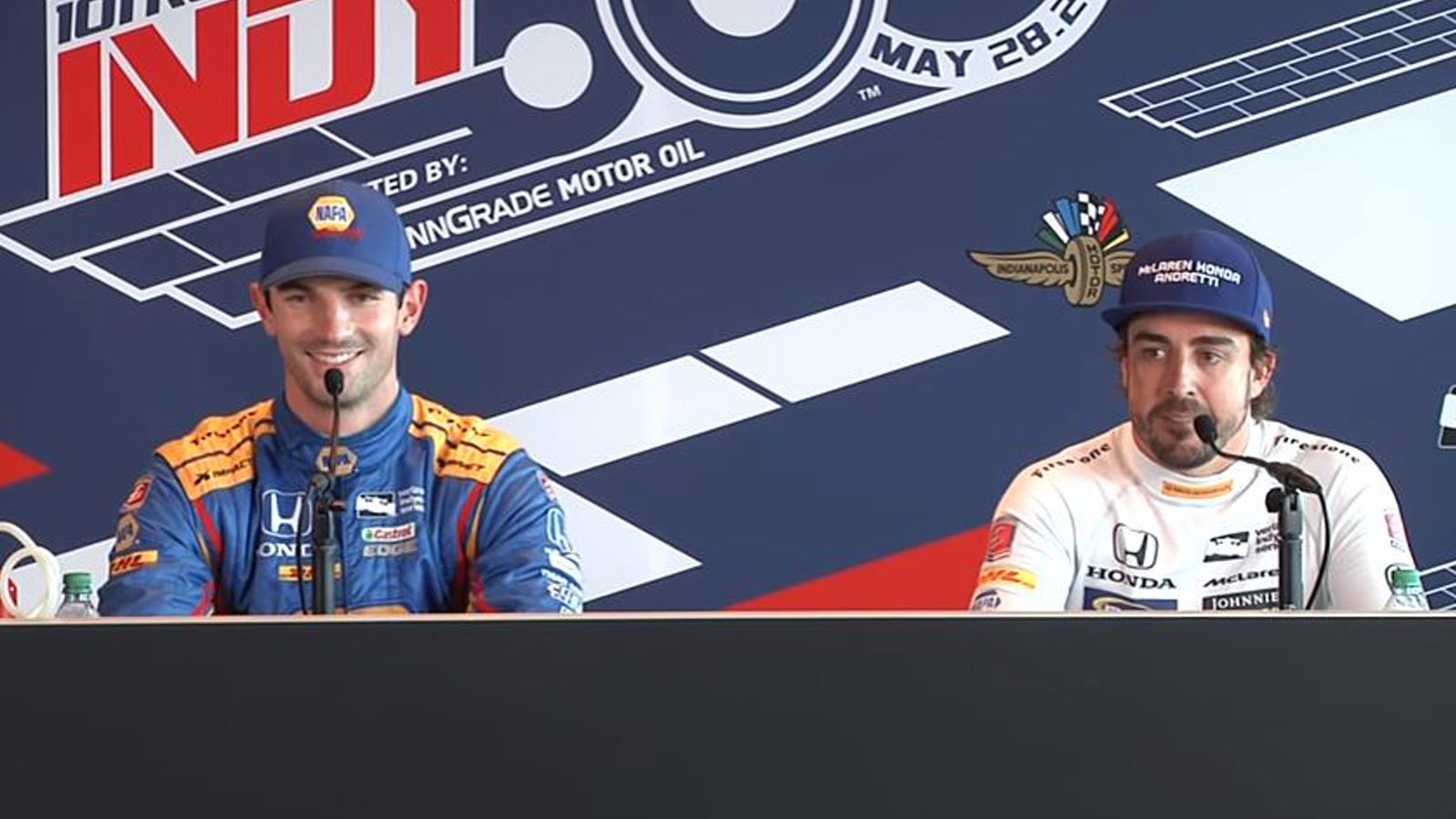 Alexander Rossi jokes with Fernando Alonso about Indy 500 engine change ...