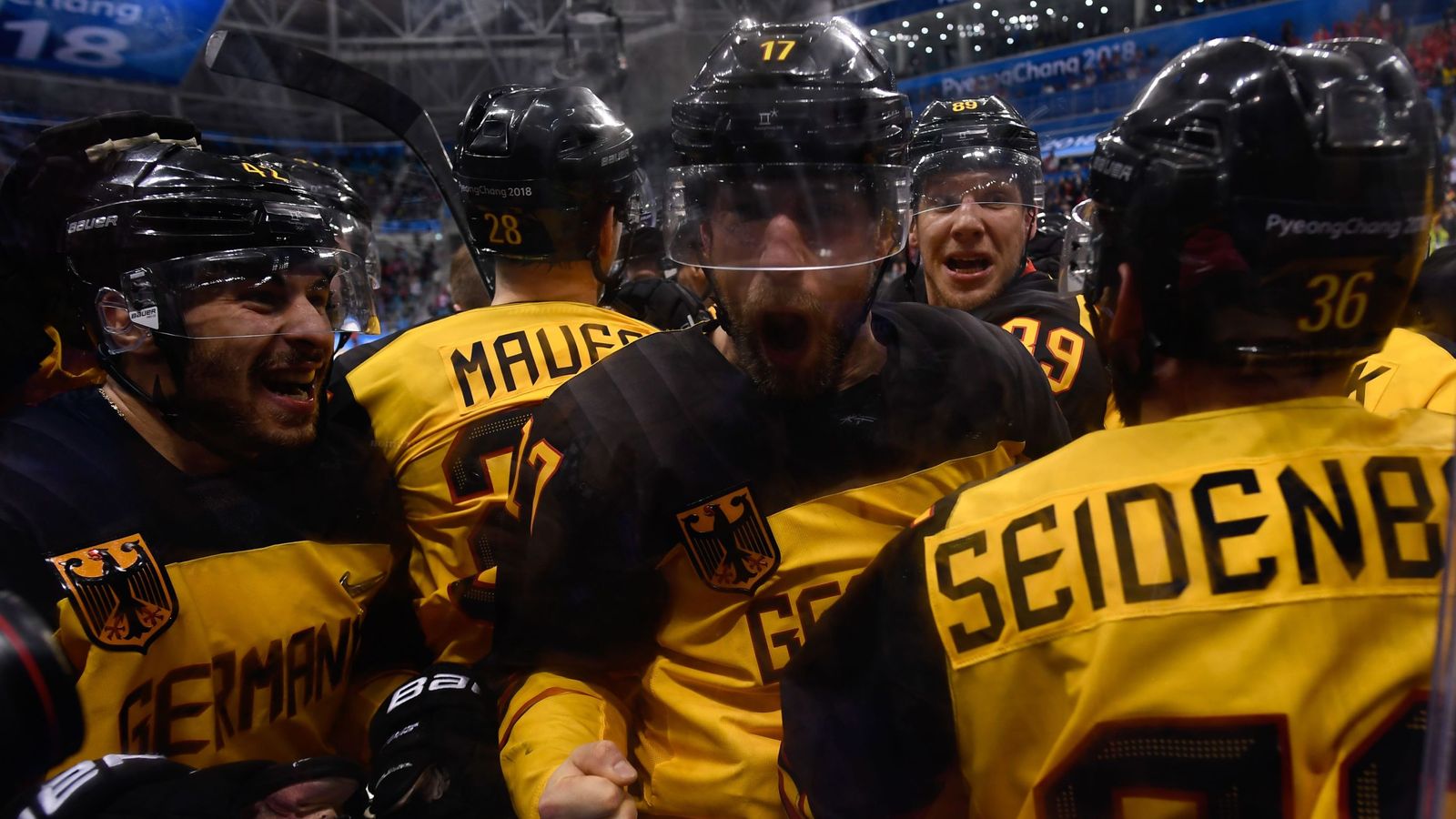 Germany Beat Canada 4 3 To Reach Winter Olympics Ice Hockey Final Olympics News Sky Sports