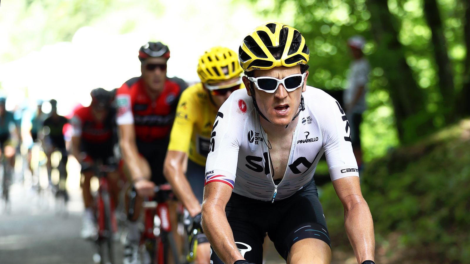 Geraint Thomas of Team Sky loses ground in Tirreno-Adriatico | Cycling ...