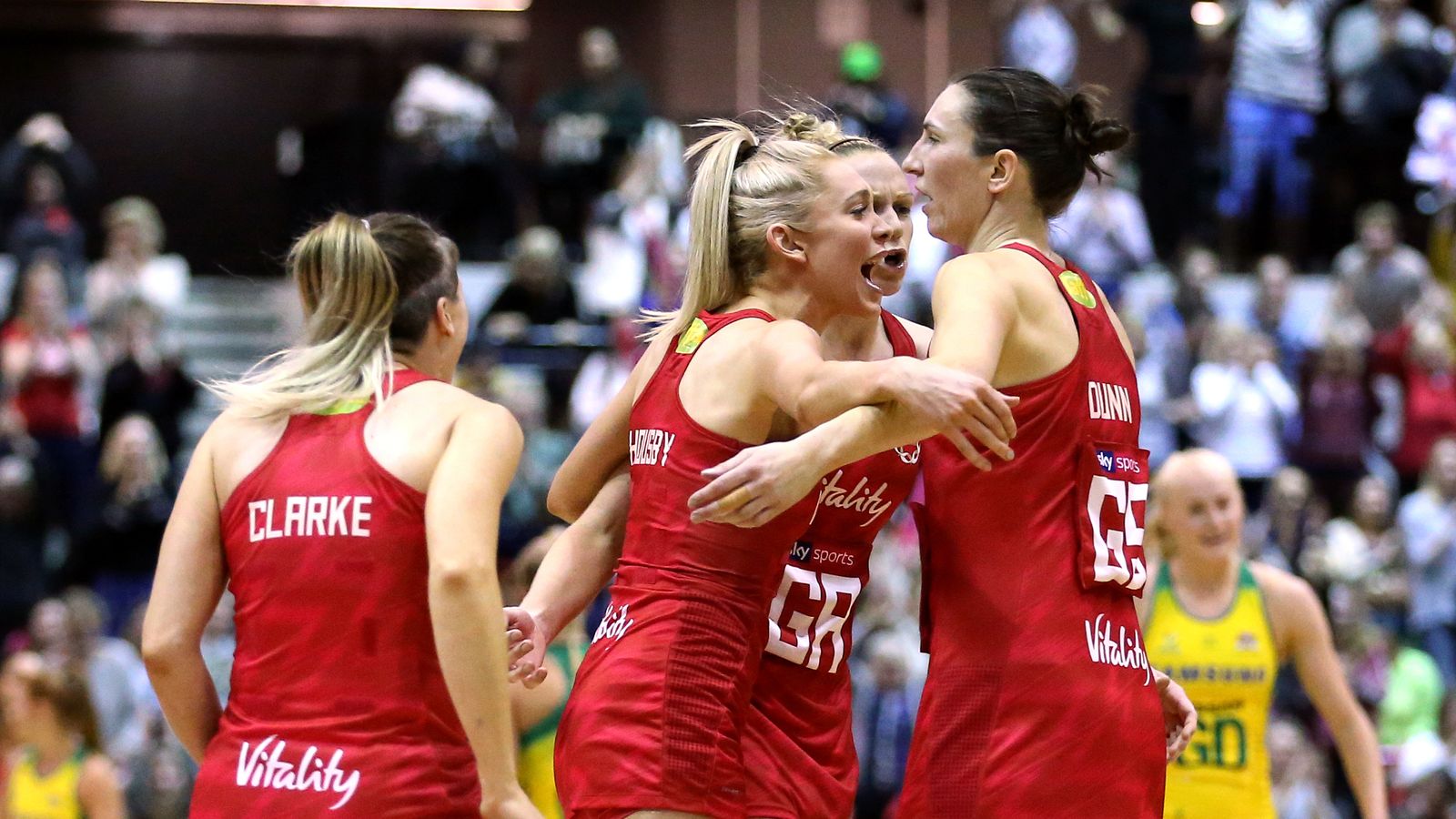 Netball Quad Series: England Vitality Roses beat Australian Diamonds ...