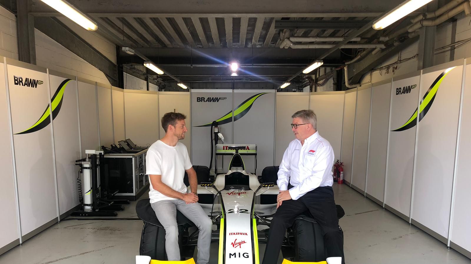 Jenson Button reunited with title-winning Brawn car in Sky F1 special ...