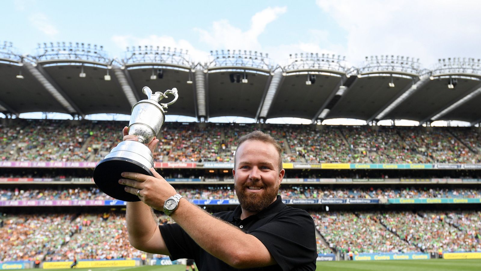 Open champion Shane Lowry parades Claret Jug at All-Ireland semi-final ...