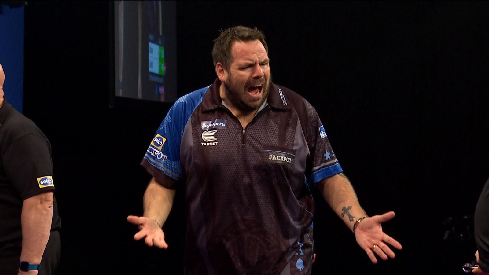 Grand Slam of Darts: Adrian Lewis prepares to face Michael van Gerwen ...
