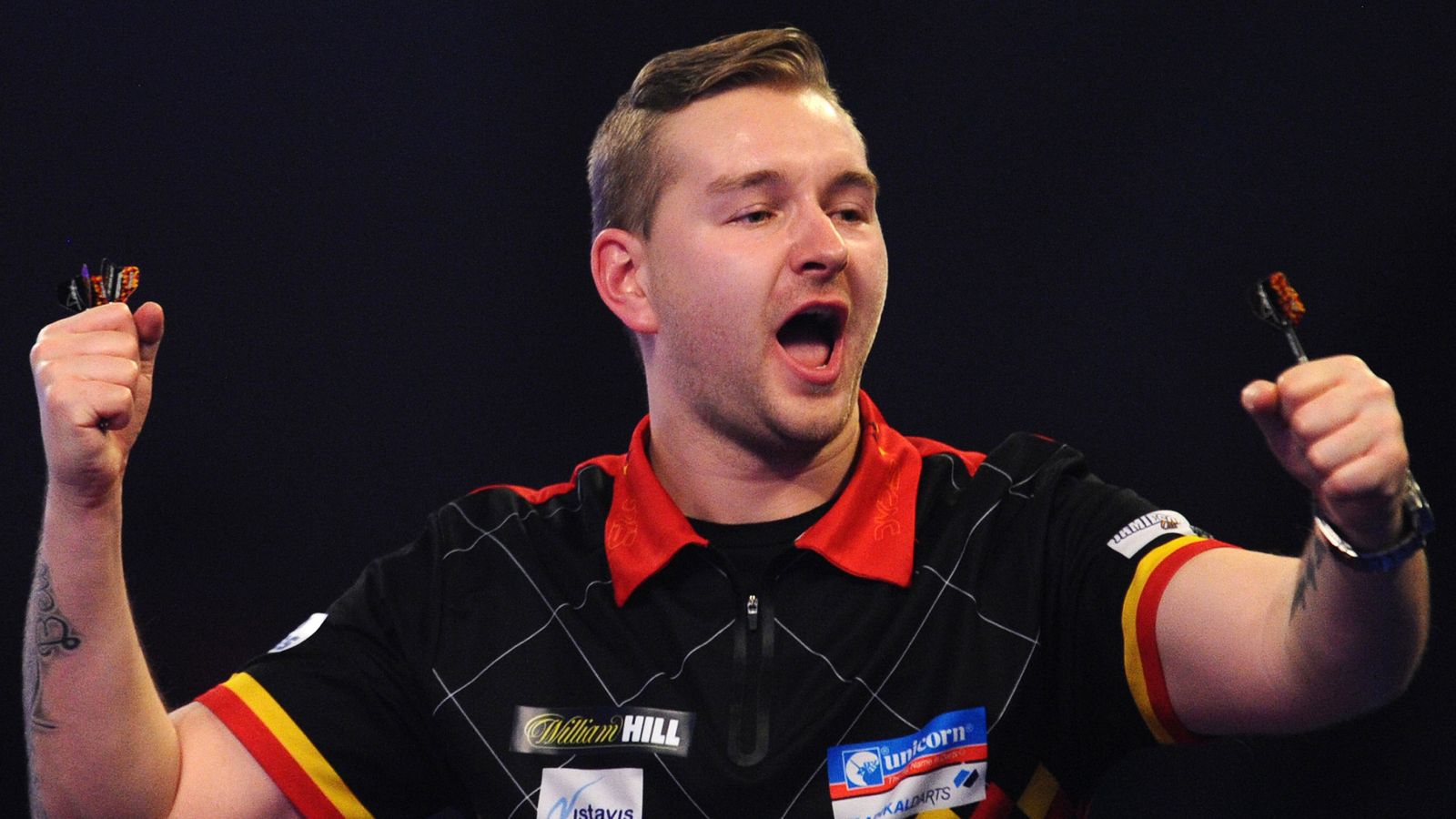 PDC Darts: Dimitri Van den Bergh beats Adrian Lewis to book Nathan ...
