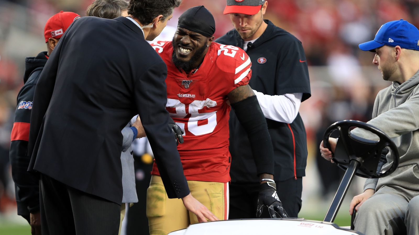 Tevin Coleman: 49ers running back dislocated shoulder vs Green Bay but ...