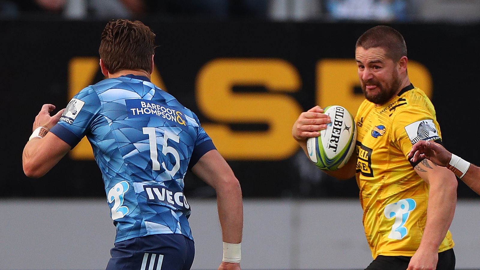 Beauden Barrett rattled by Dane Coles on Blues debut vs Hurricanes ...