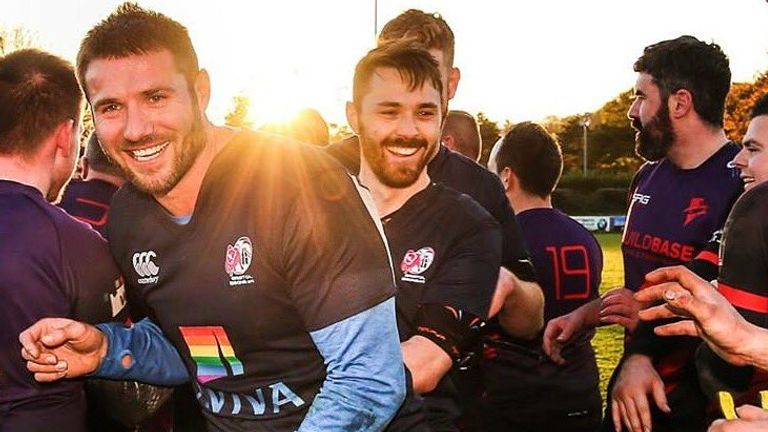 Rainbow Laces: Will Greenwood, Ben Cohen and Bristol Bisons' Lee ...