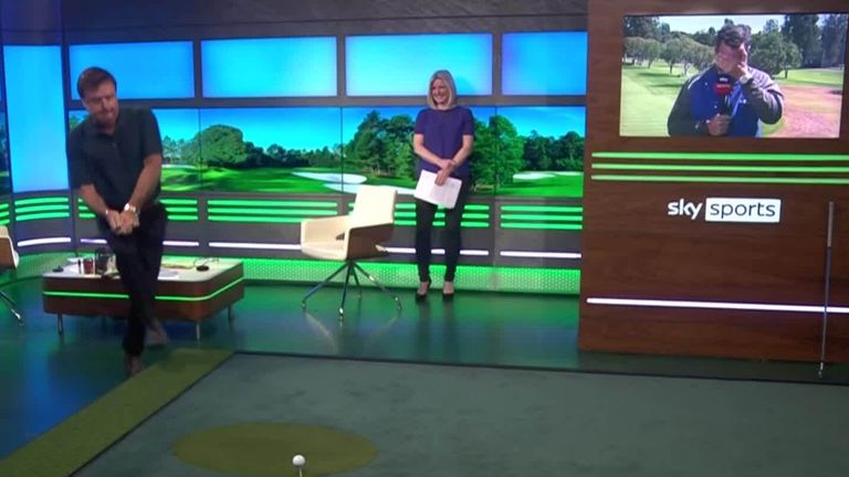 Happy Gilmore challenge: Wayne 'Radar' Riley attempts iconic swing from ...