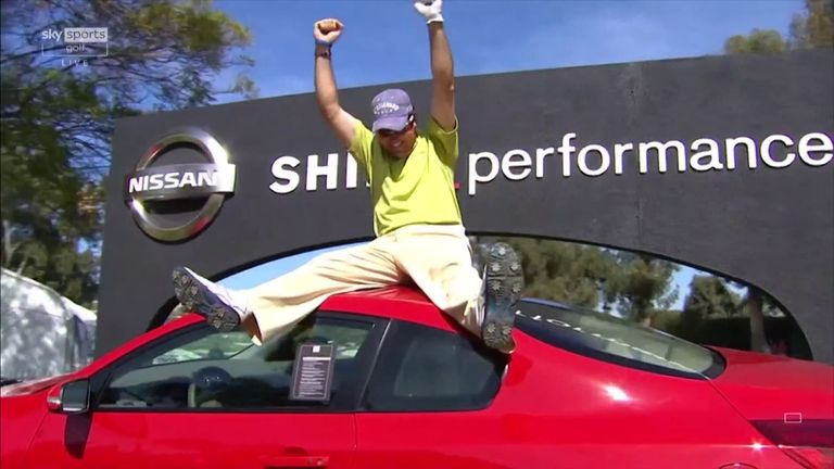 Happy Gilmore challenge: Wayne 'Radar' Riley attempts iconic swing from ...