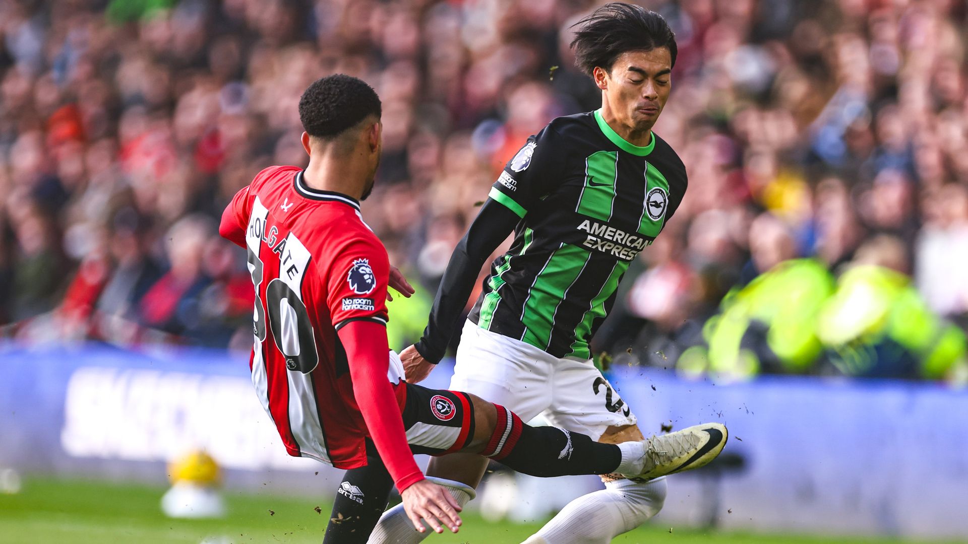 Brighton hit Sheff Utd for five after Mason Holgate sees red for horror ...